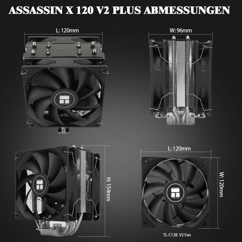 Air Cooler CPU Thermalright Assassin X 120 PLUS V2 - DigitalHouse